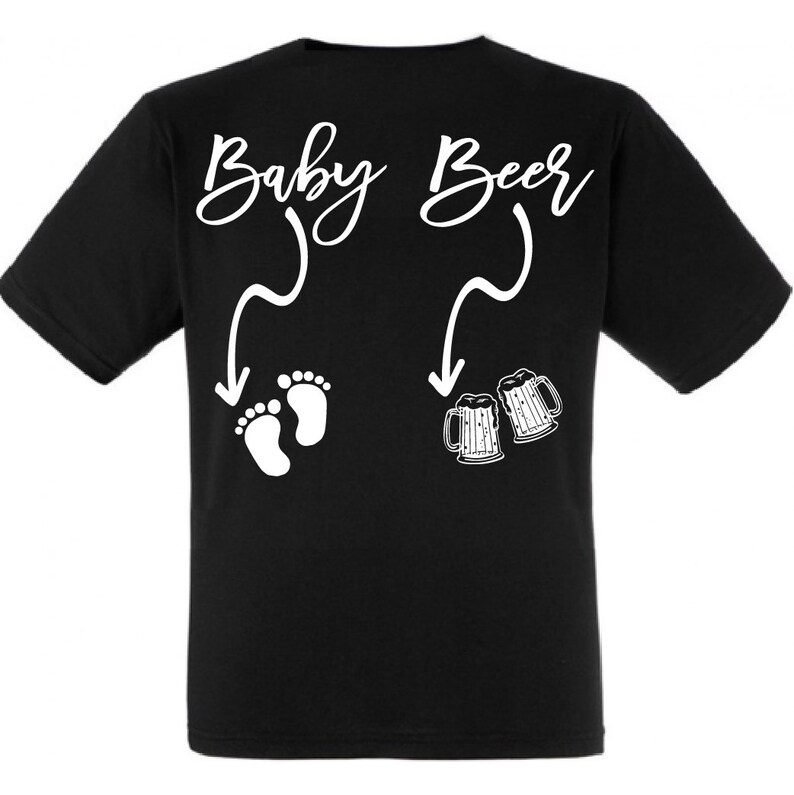 Baby Belly and Beer Belly Pregnancy Svg, Eps, Dxf, Png Print File ...