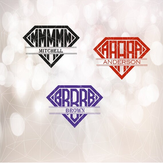 Diamond Split Monogram SVG Split Monogram Letter Svg Digital | Etsy