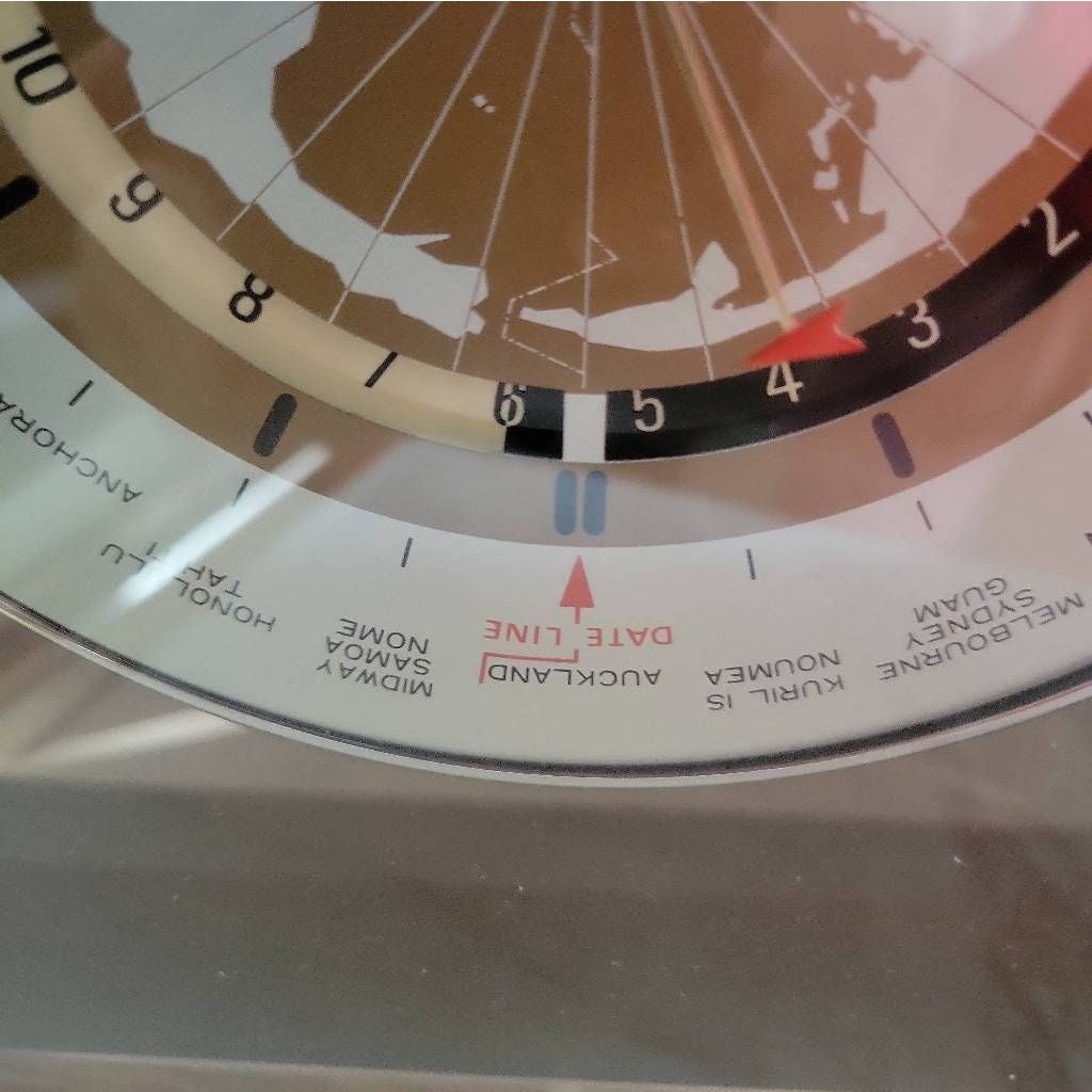 Vintage Verichron World Clock Airplane Second Hand Shelf - Etsy