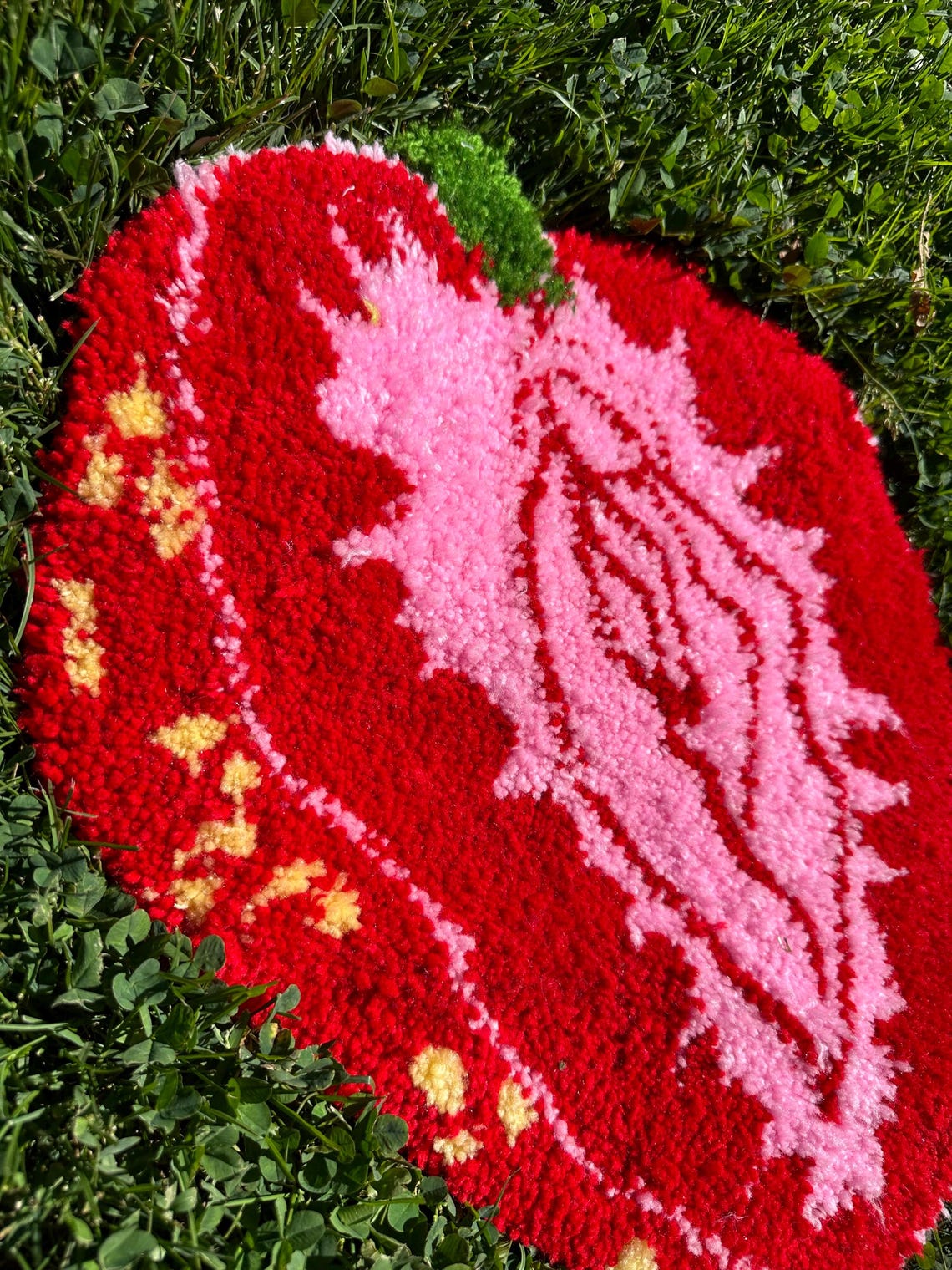 Strawberry Tufted Rug - Etsy