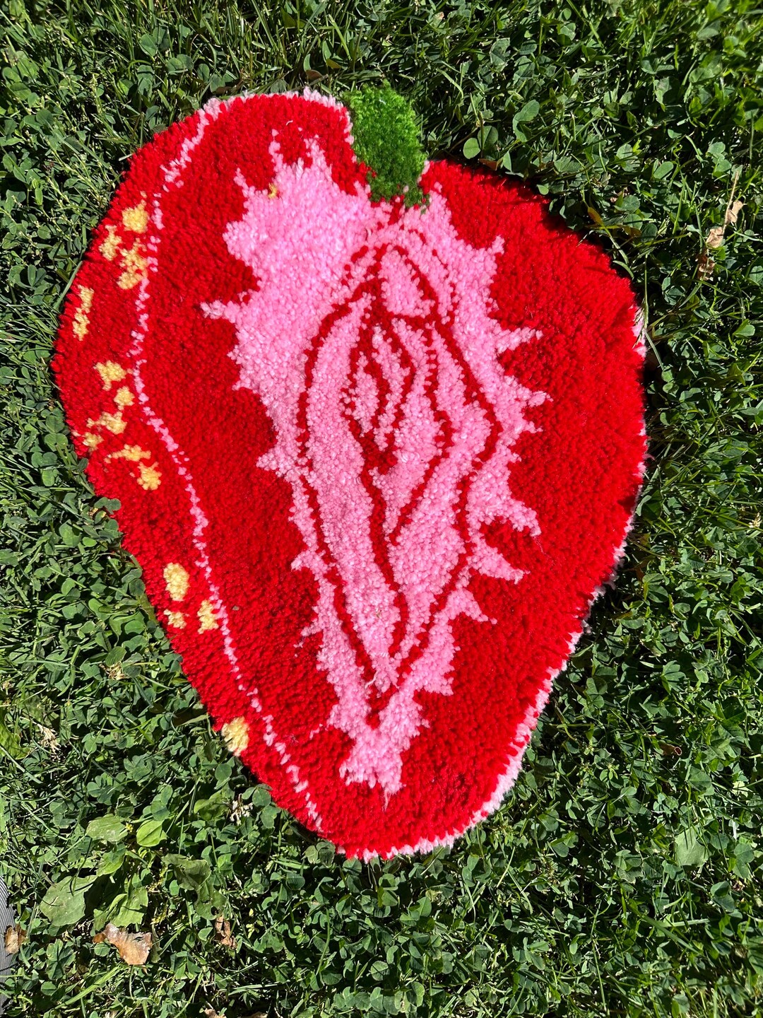 Strawberry Tufted Rug - Etsy