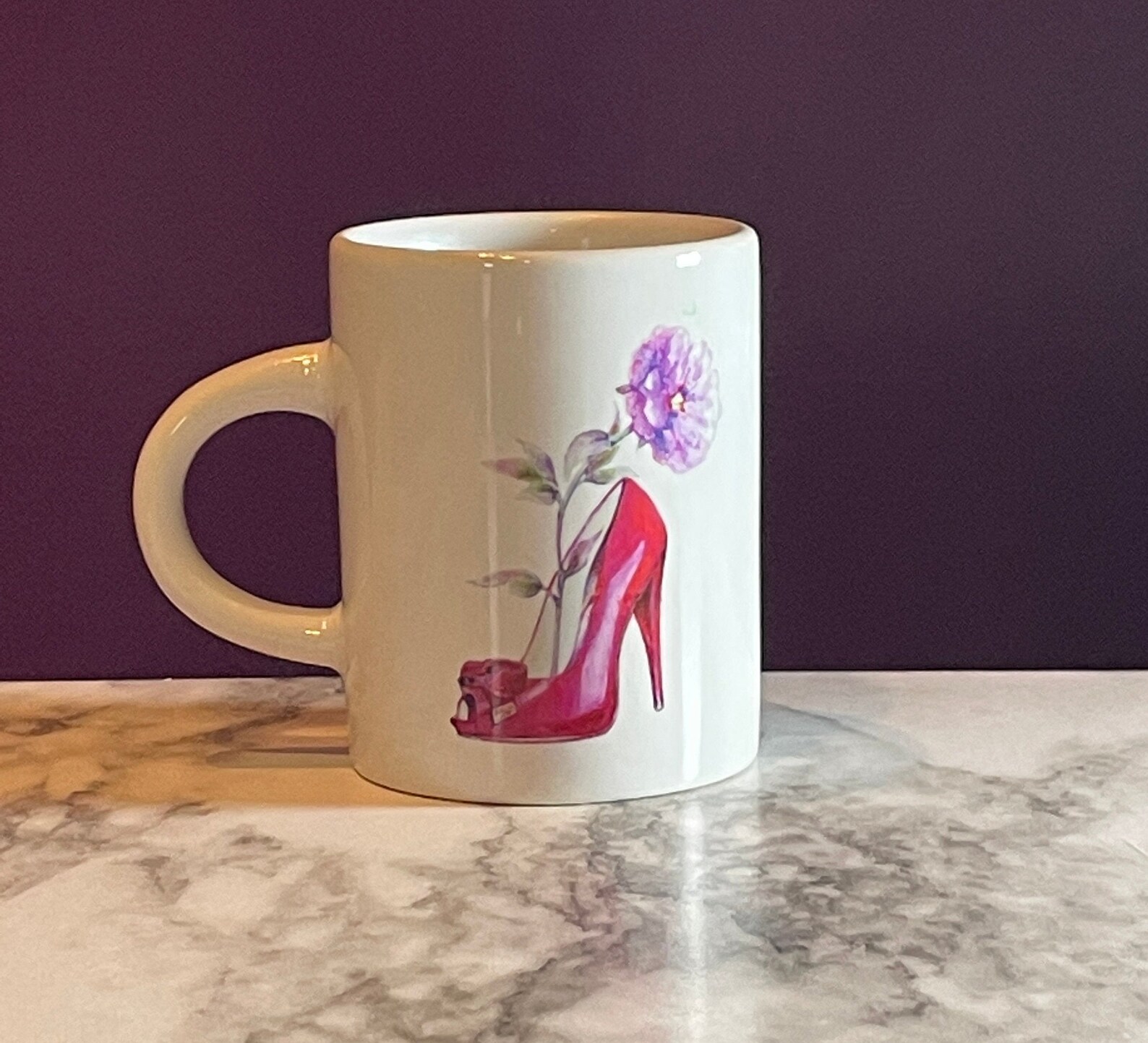 High Heel Shoe Floral Mug 3 Sizes and 3 Styles to Choose - Etsy