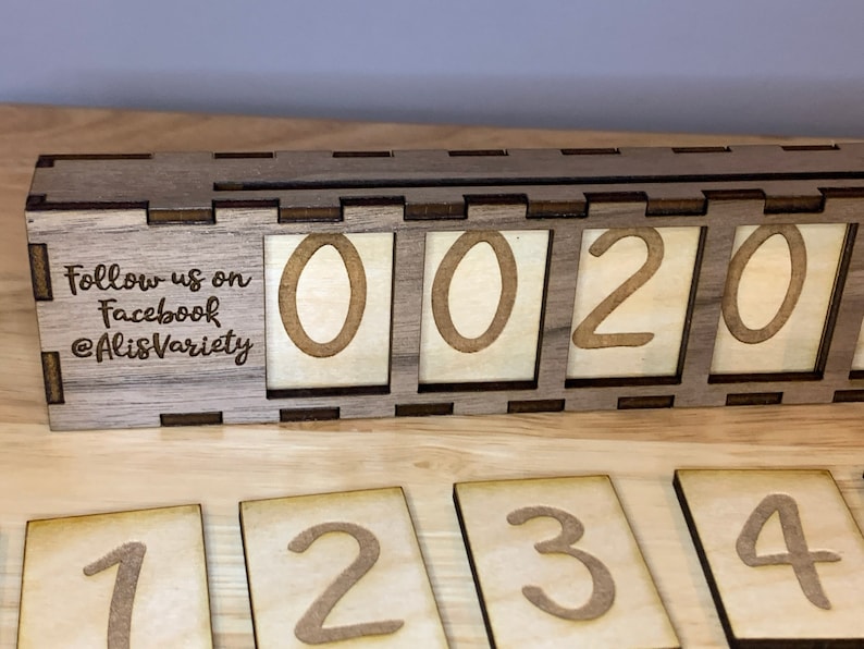 Desktop Social Media Followers Tracker Countertop Counter | Etsy