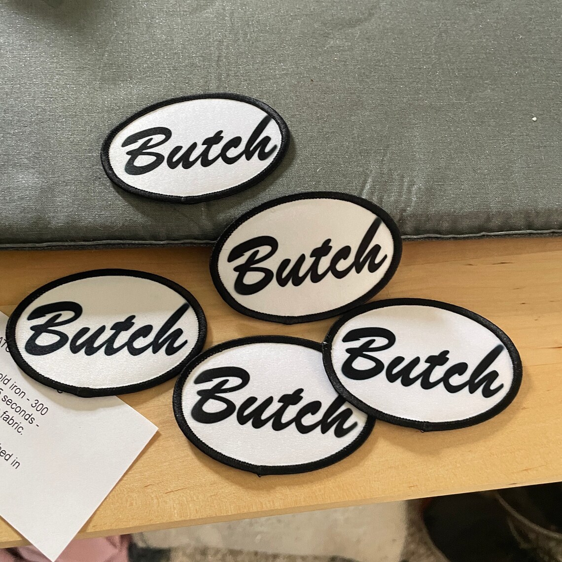 Custom Personalized Iron on Patch - Multiple Sizes to Choose From ...