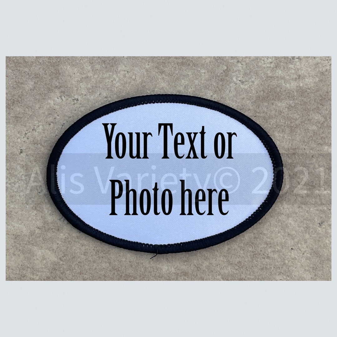 Custom Personalized Iron on Patch - Multiple Sizes to Choose From ...
