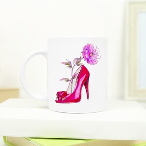High Heel Shoe Floral Mug 3 Sizes and 3 Styles to Choose Espresso Mug ...