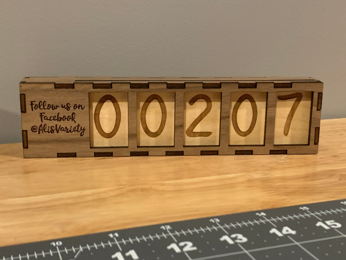 Desktop Social Media Followers Tracker Countertop Counter | Etsy