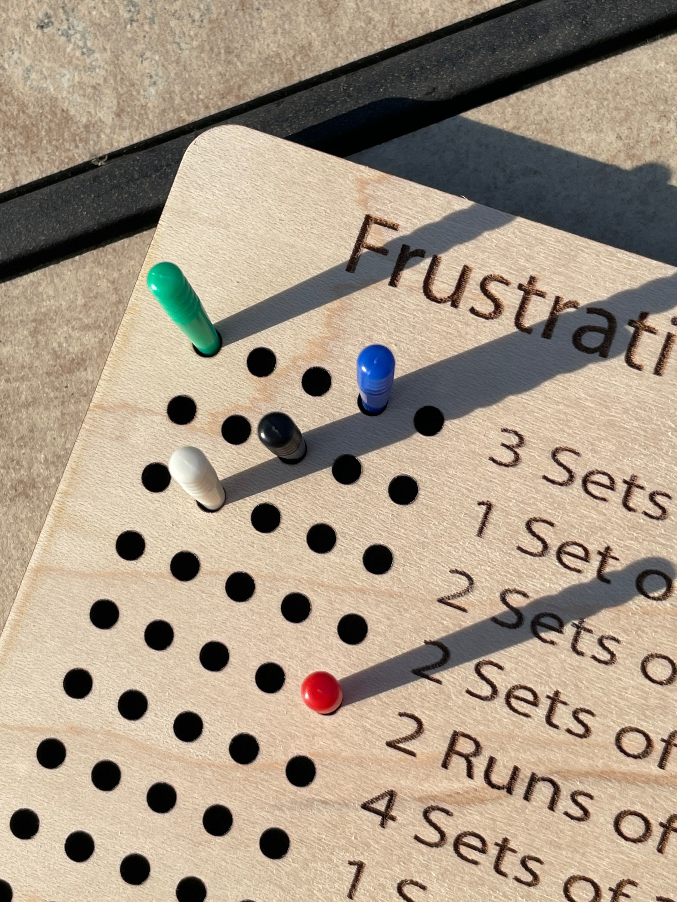 Frustration Rummy Game Board 5 Player - Custom Made - FREE ...