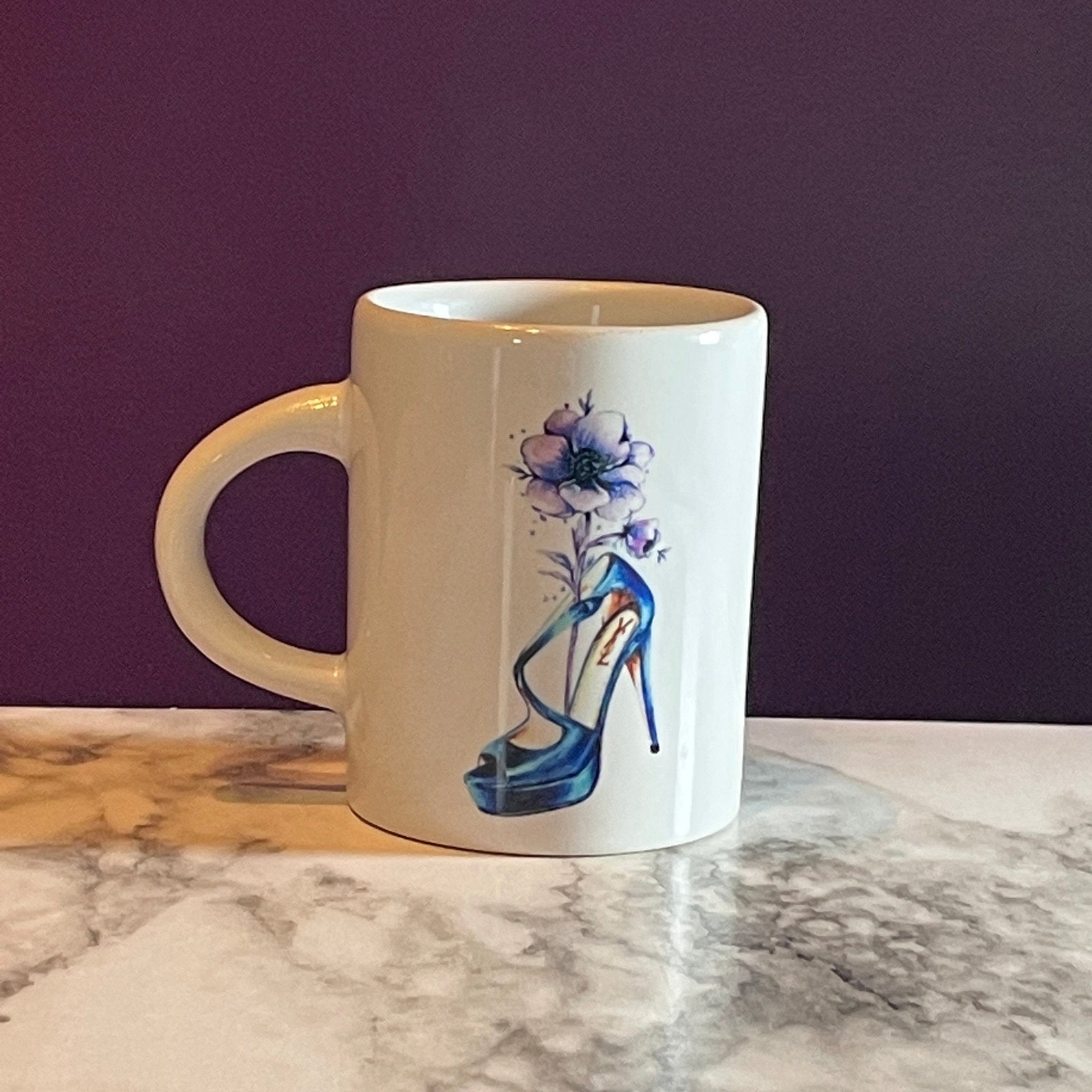 High Heel Shoe Floral Mug 3 Sizes and 3 Styles to Choose - Etsy