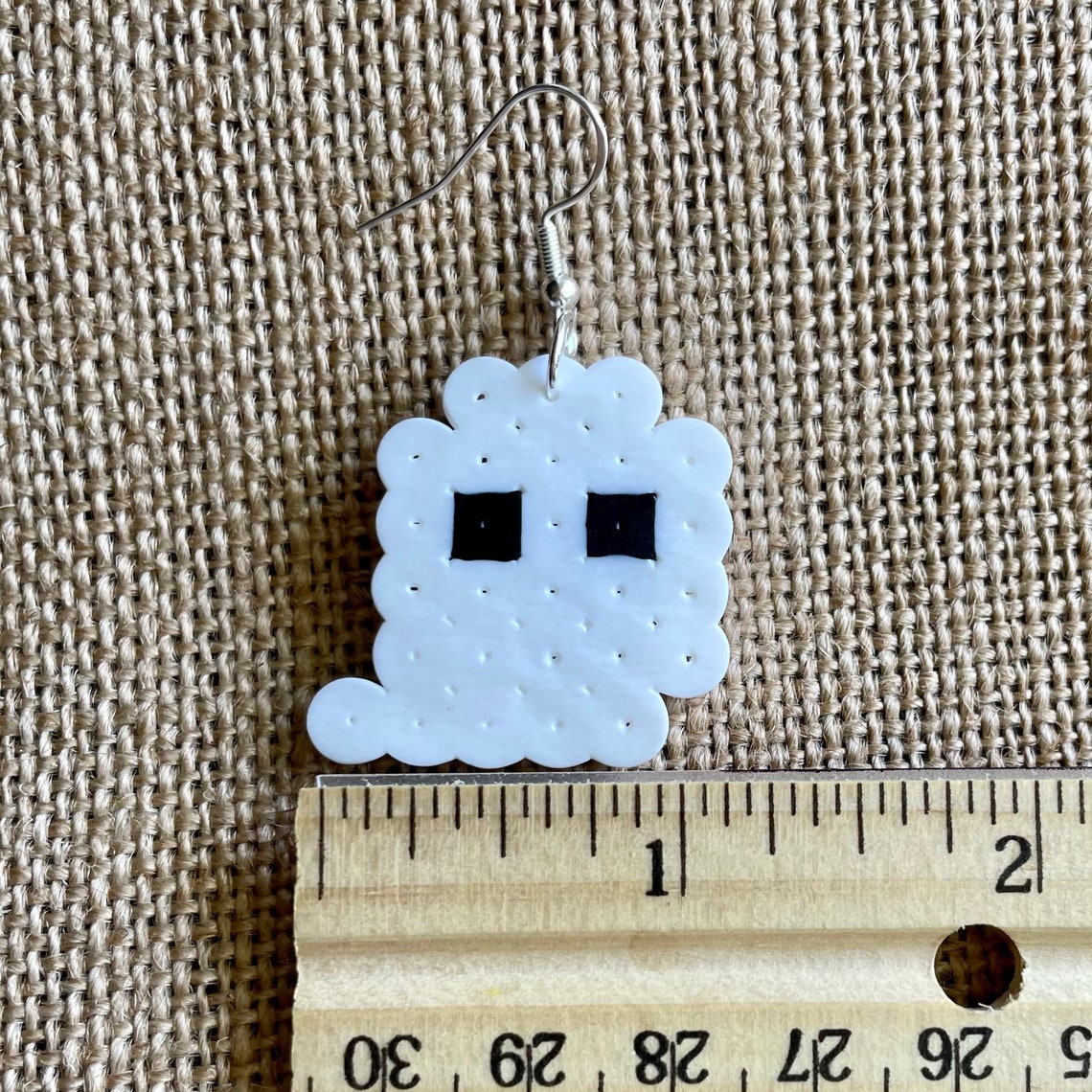 Little Ghost Perler Bead Earrings Hypoallergenic Hooks | Etsy
