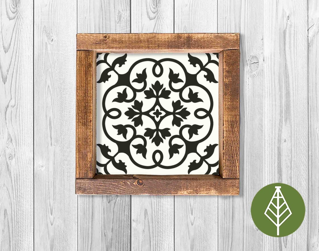 Moroccan Tile Design Svg, Farmhouse Tile Design, Silhouette Cameo, Wood ...