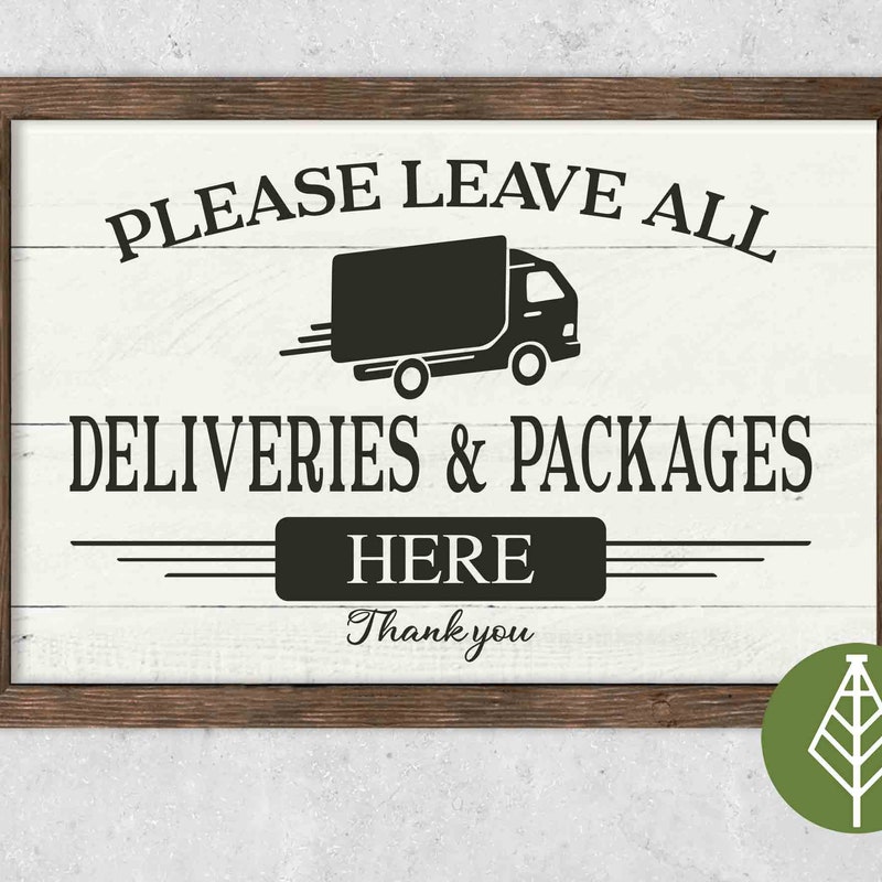 Package Drop Sign - Etsy