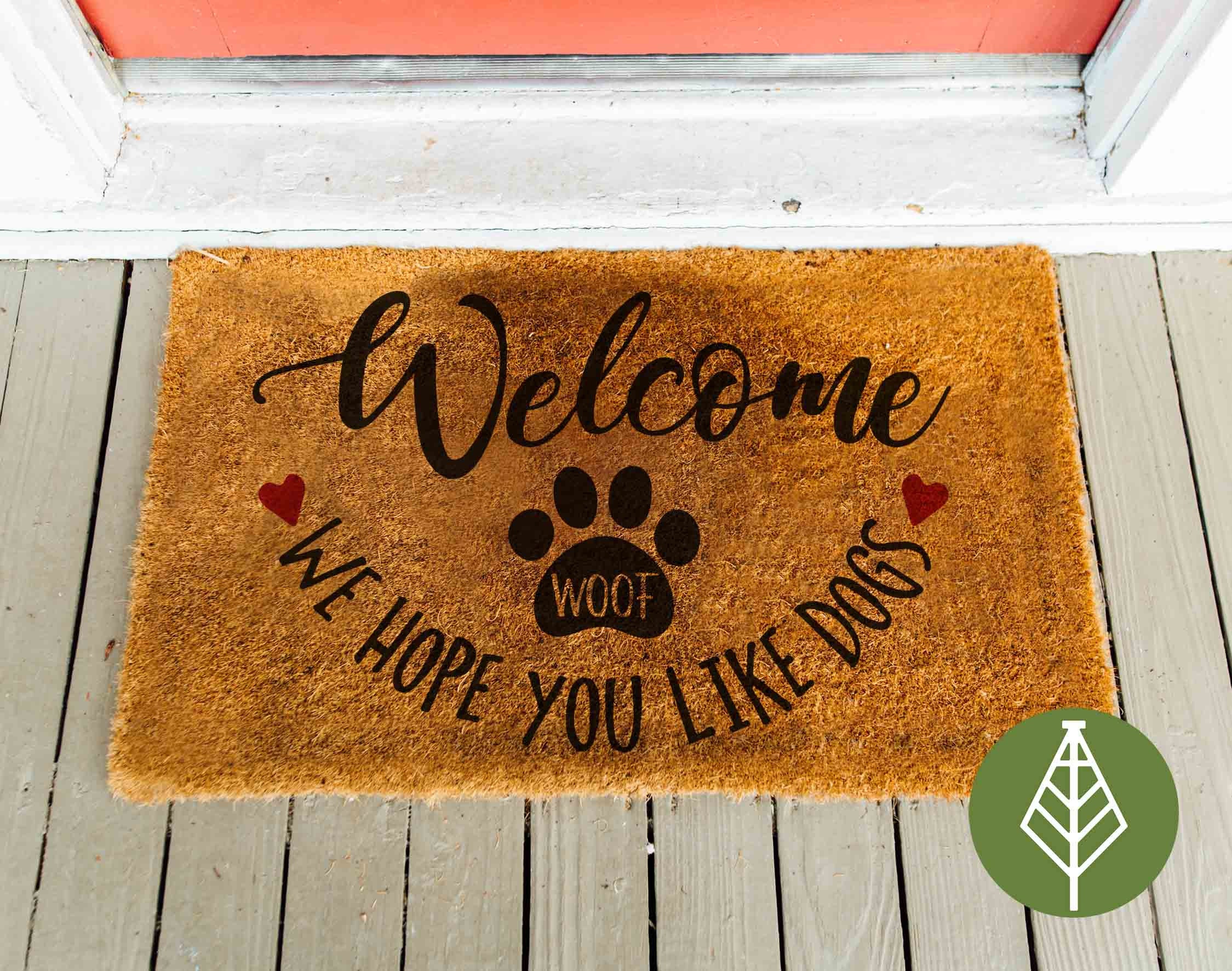 Welcome We Hope You Like Dogs SVG, Welcome Svg, Door Round Sign, Paw ...
