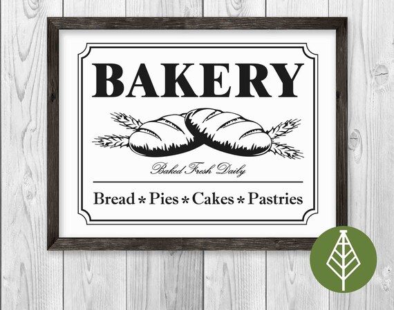 Baked Fresh Daily SVG. Bakery Sign Farmhouse Kitchen Décor. | Etsy