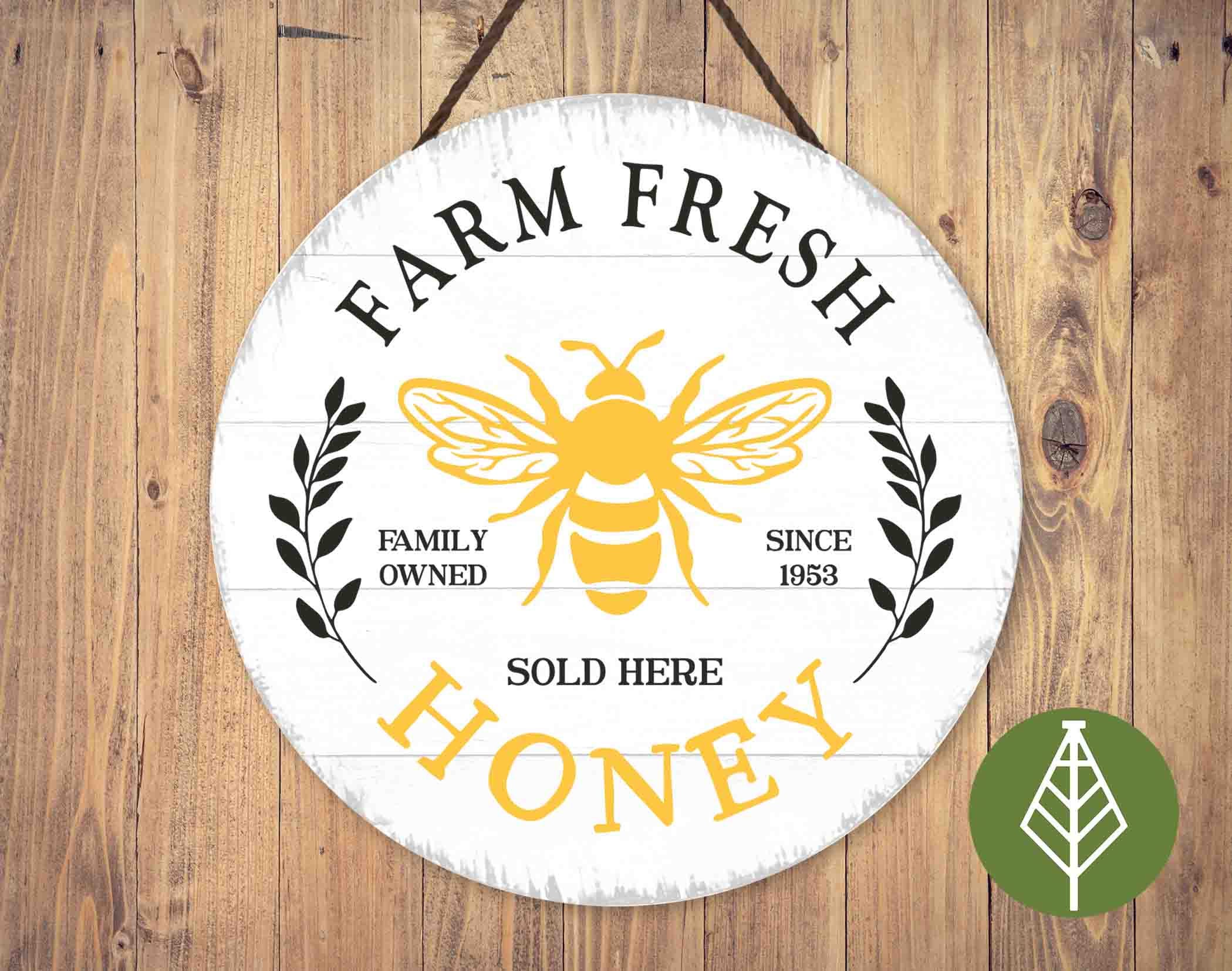 Farm Fresh Honey SVG Family Owned Bee Farm Sign Design Bee - Etsy Hong Kong