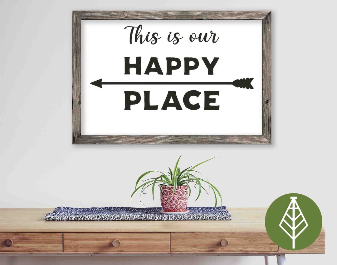 This is Our Happy Place SVG, Family Door Sign Idea, Arrow Graphic ...