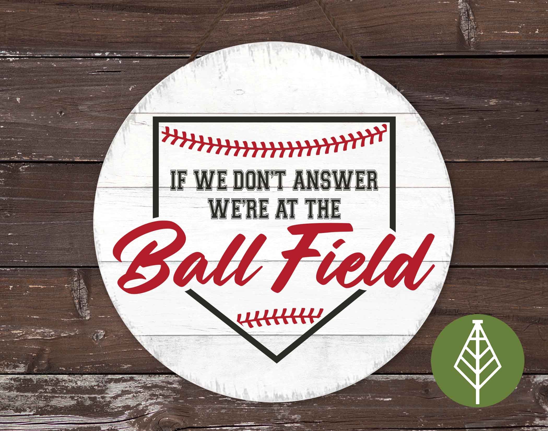 At the Ball Field SVG, Baseball Cricut Cut File, Game Day Decor ...