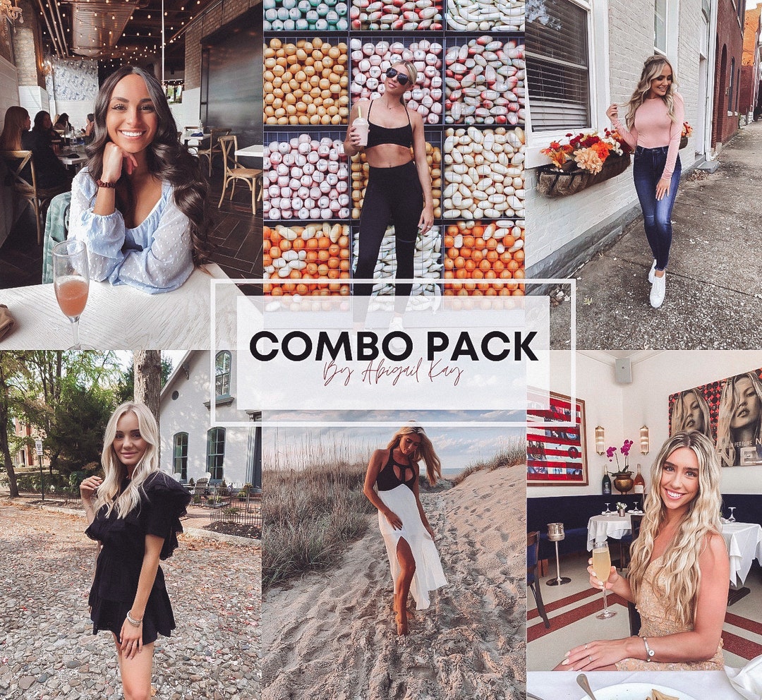 4 COMBO Mobile LIGHTROOM Presets, Lifestyle Preset, Mobile Presets ...