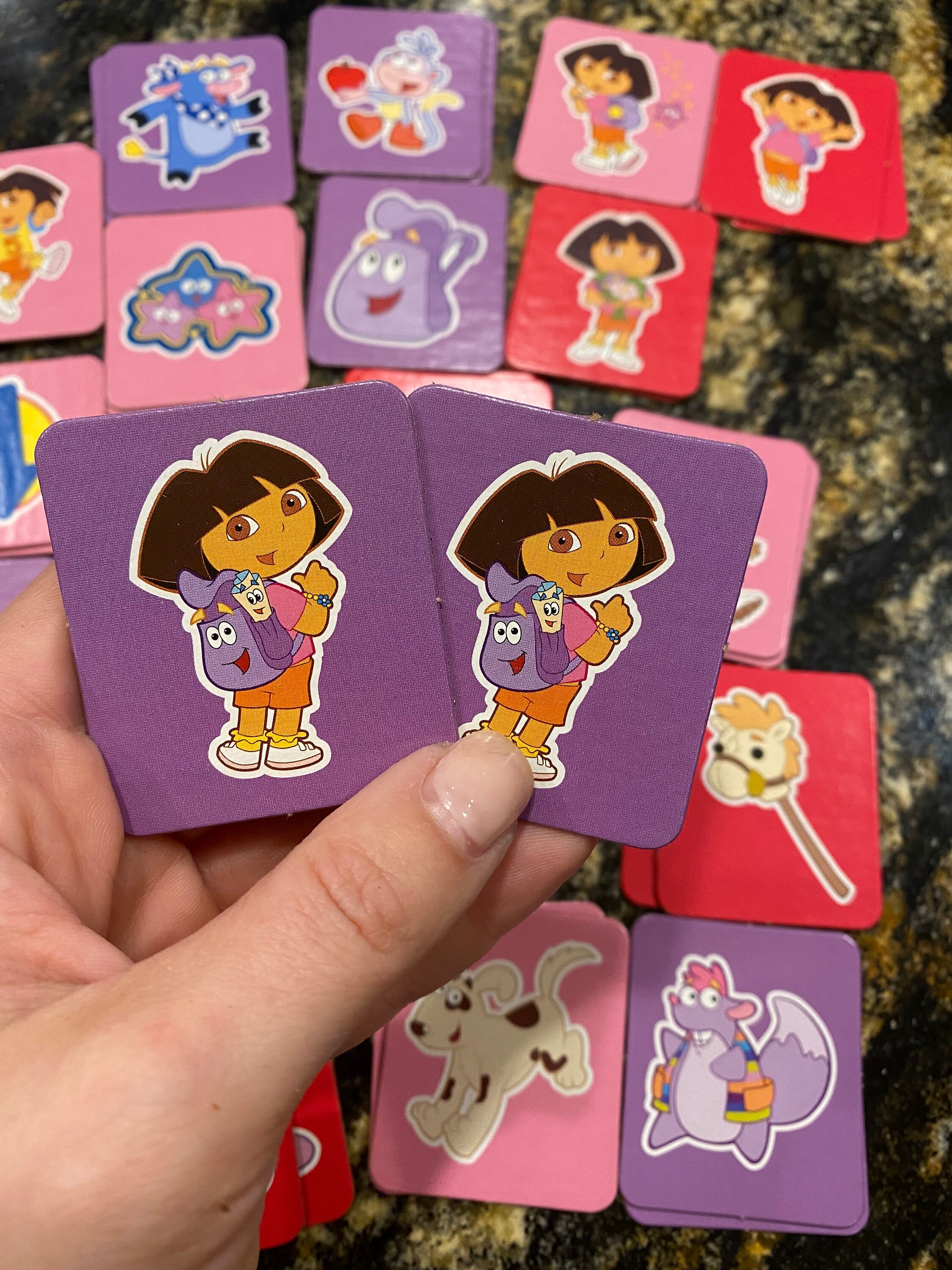 Dora Memory Game 25 Matching Cards and Tray | Etsy