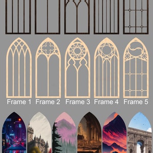 Bookshelf Fantasy Windows, Book Nook, Bookshelf Insert, Changeable ...