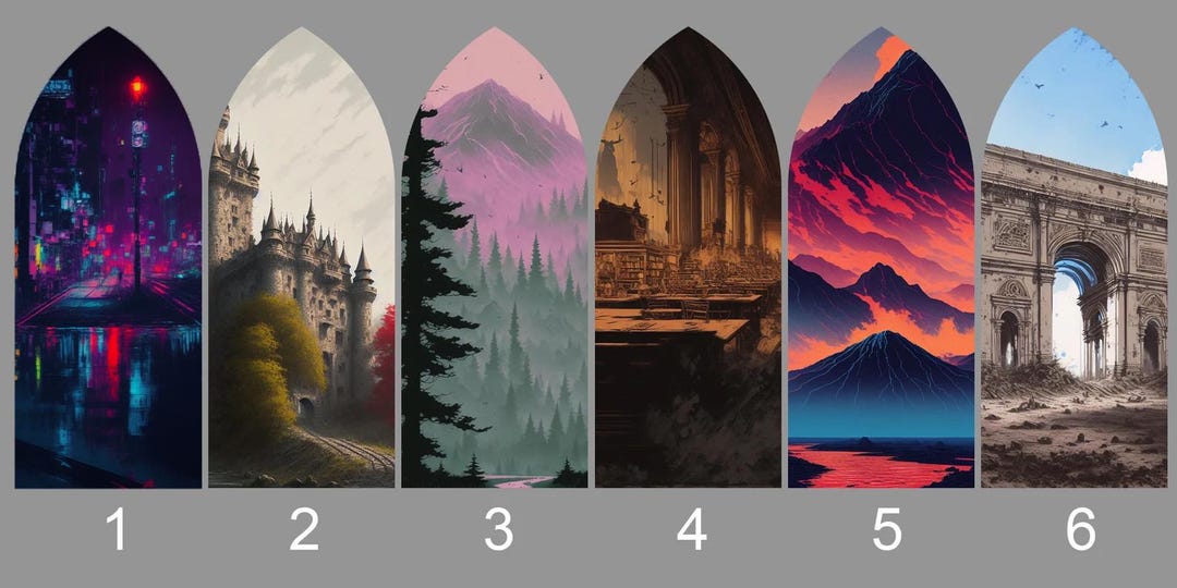 Bookshelf Fantasy Window Inserts | INSERT ONLY - Etsy