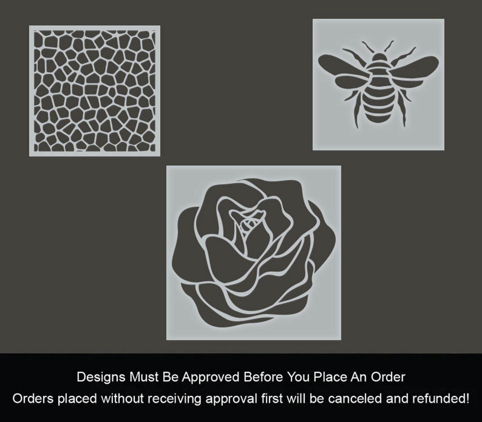 Custom Laser Cut Stencils Design Your Own Stencil Submit - Etsy