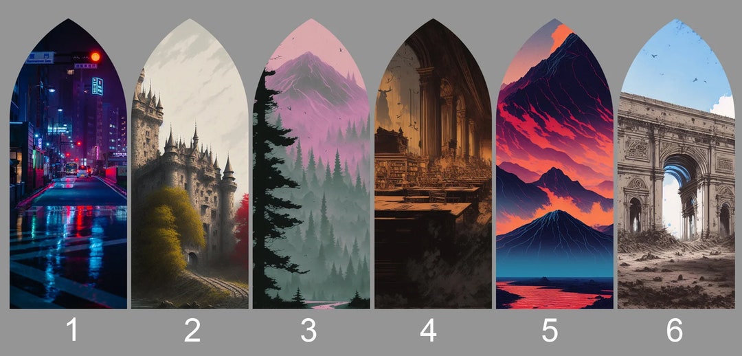 Bookshelf Fantasy Window Inserts INSERT ONLY - Etsy