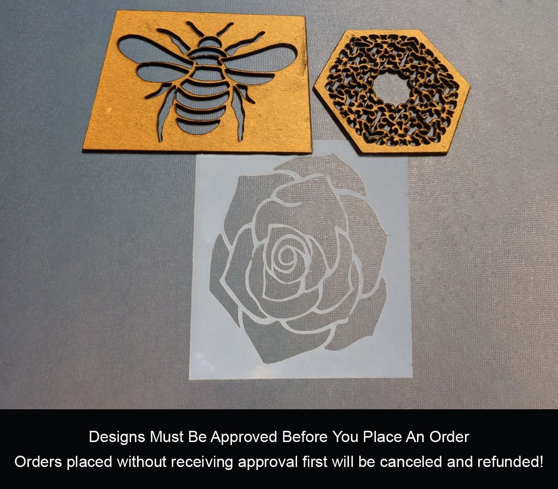 Custom Laser Cut Stencils Design Your Own Stencil Submit - Etsy