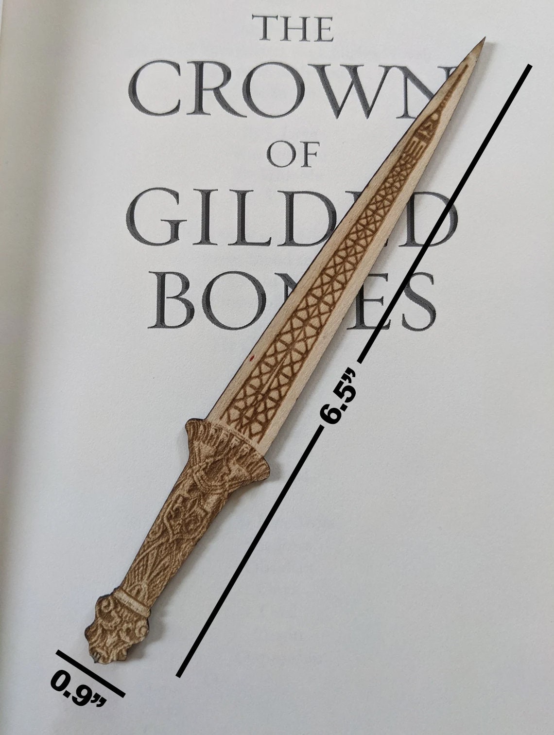 Wooden Dagger Bookmark Laser Engraved - Etsy