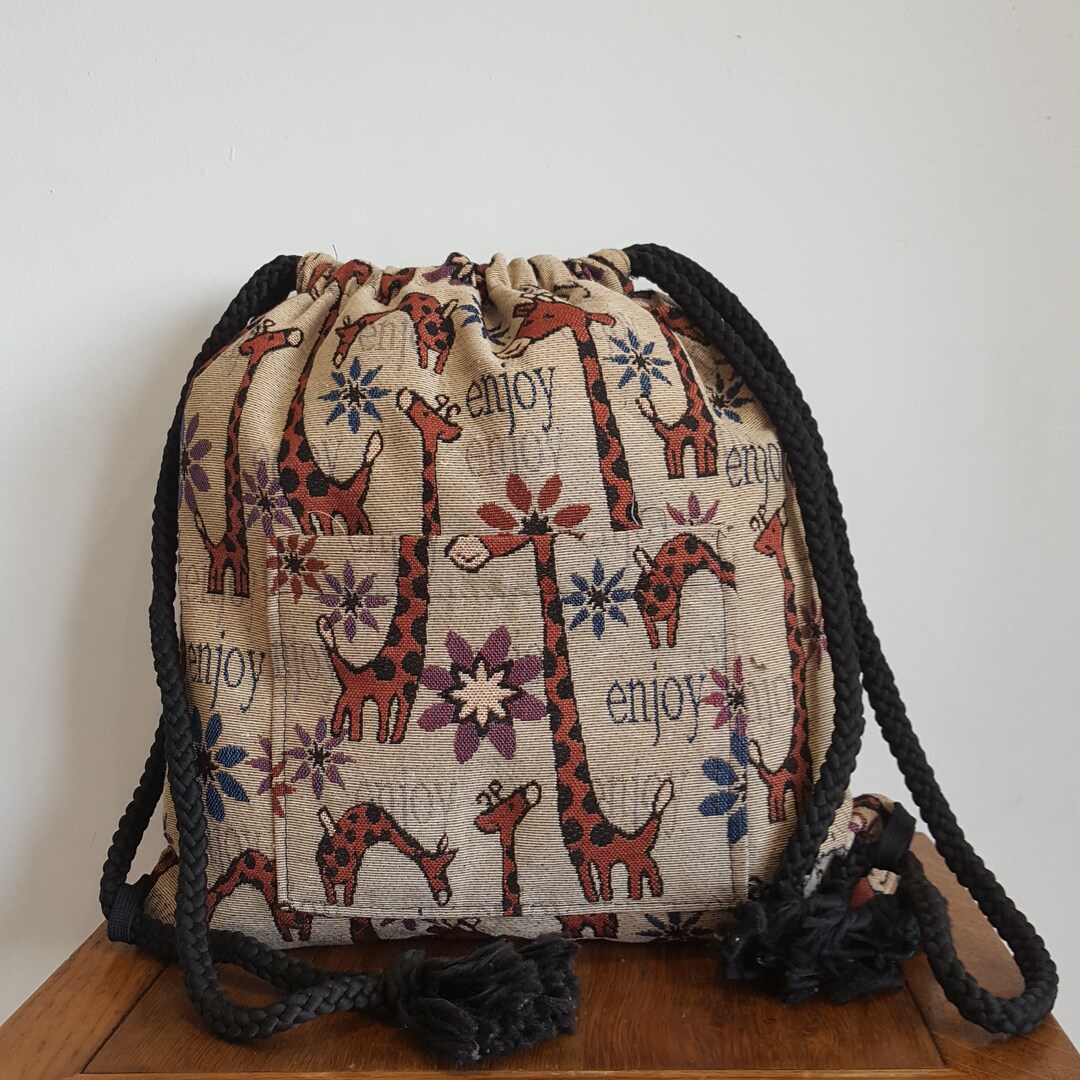 Unique Handmade Brocade Cotton Fabric Backpack Created by Hmong Tribal ...
