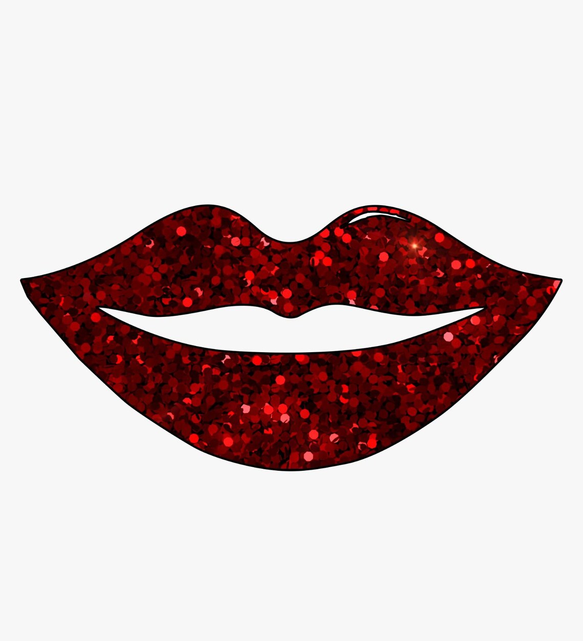 Glitter Lips Png, Glitter Lips Clipart, Lips Sublimation PNG, Valentine ...
