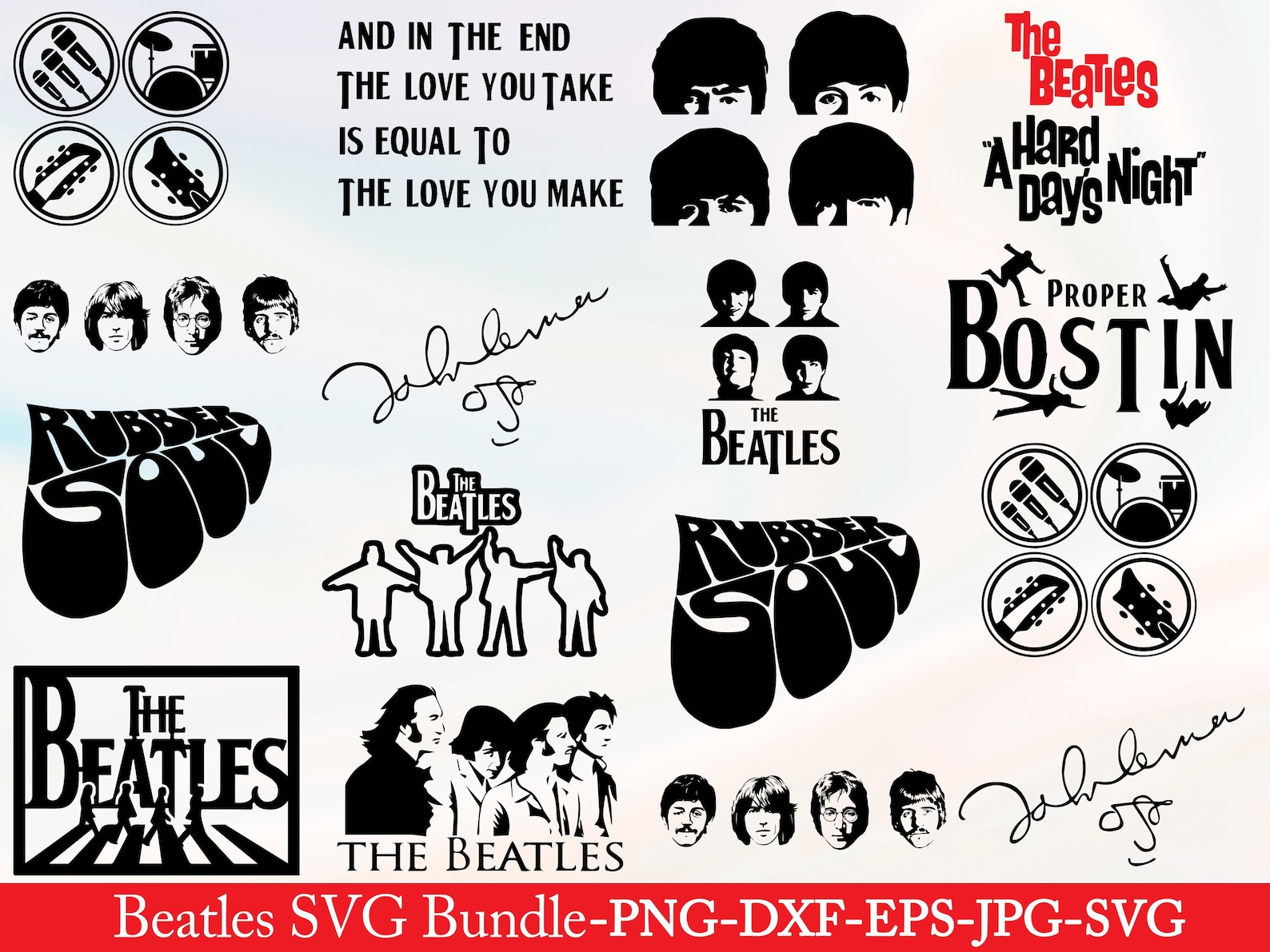 The Beatles Svg, the Beatles Png, the Beatles Shirt, Music Svg Design ...
