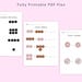 Donut Counting Template: Kids Printable Math Worksheet (PDF) - Etsy