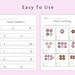 Donut Counting Template: Kids Printable Math Worksheet (PDF) - Etsy