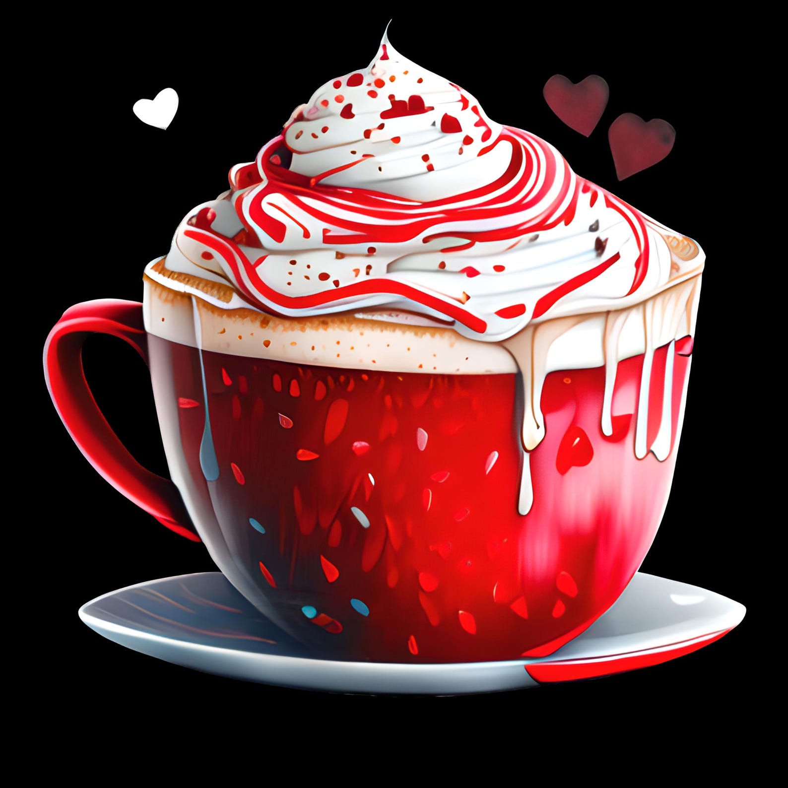 Valentine's Day Coffee Clipart, Valentine's Day Cocoa Png, Valentines ...