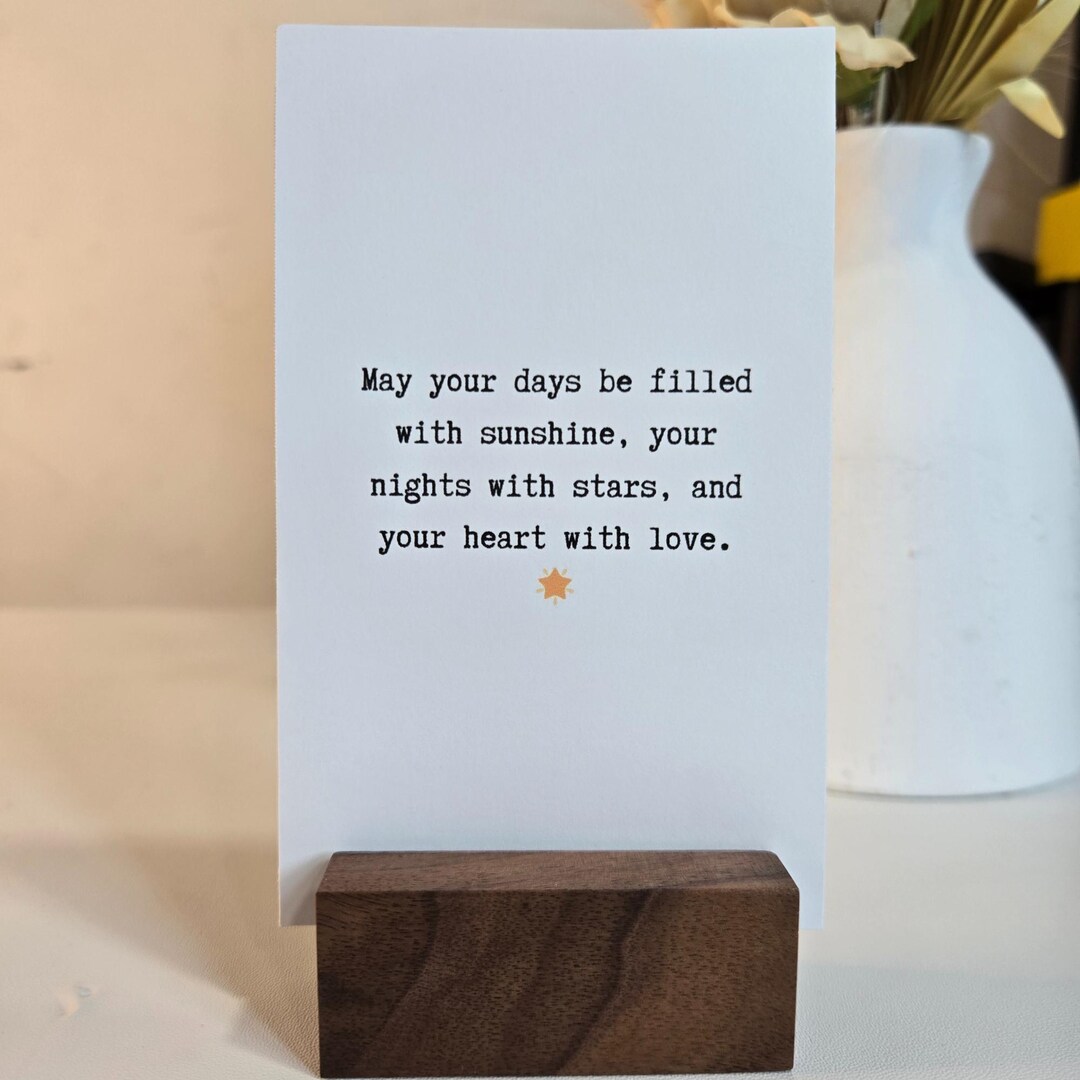 Positive Inspirational Daily Quote Cards With Stand, Positive ...