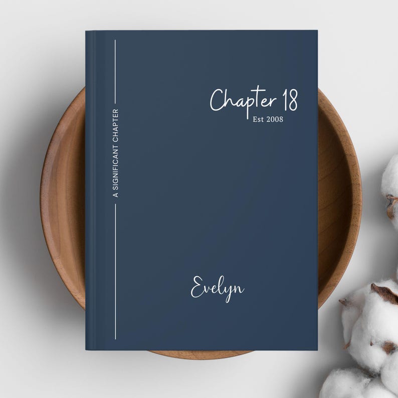 Personalized Chapter 18 Journal for Her, Milestone Birthday Gift ...