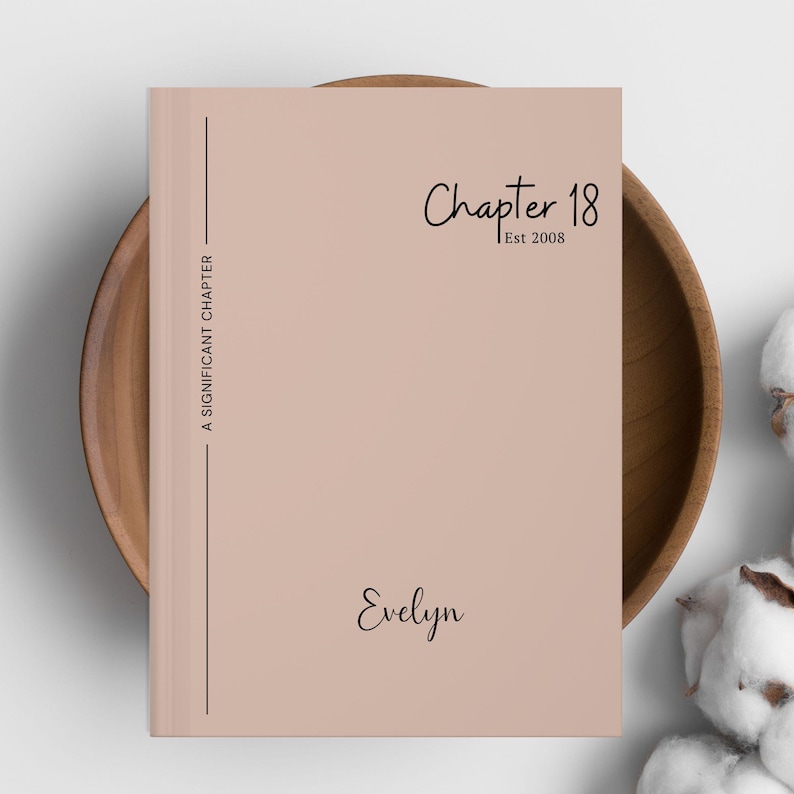 Personalized Chapter 18 Journal for Her, Milestone Birthday Gift ...