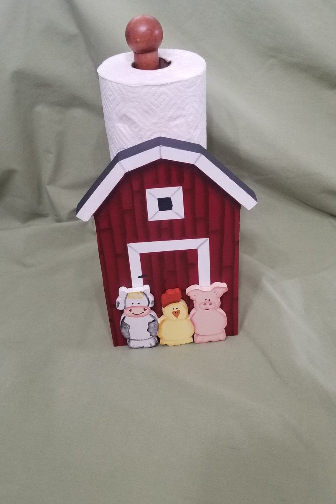 Barn Paper Plate and Napkin Paper Towel Holder | Etsy