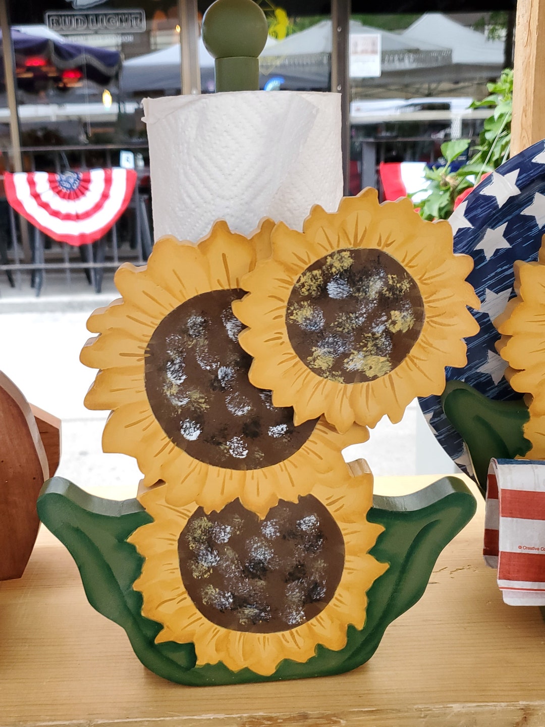 Sunflower Paper Towel Holder - Etsy