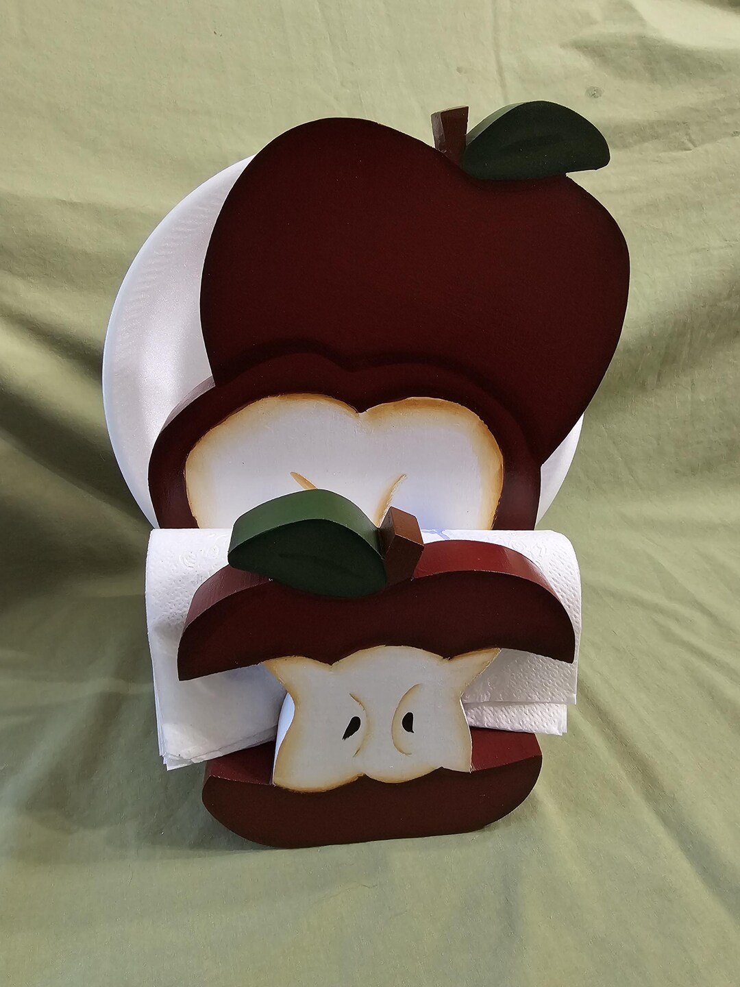 Apple Paper Plate and Napkin Holder - Etsy