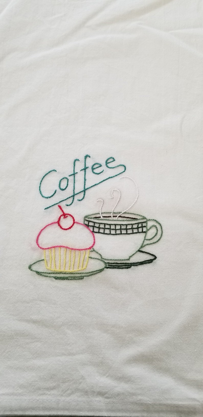 Set of 7 Hand Embroidered T-towel Java - Etsy