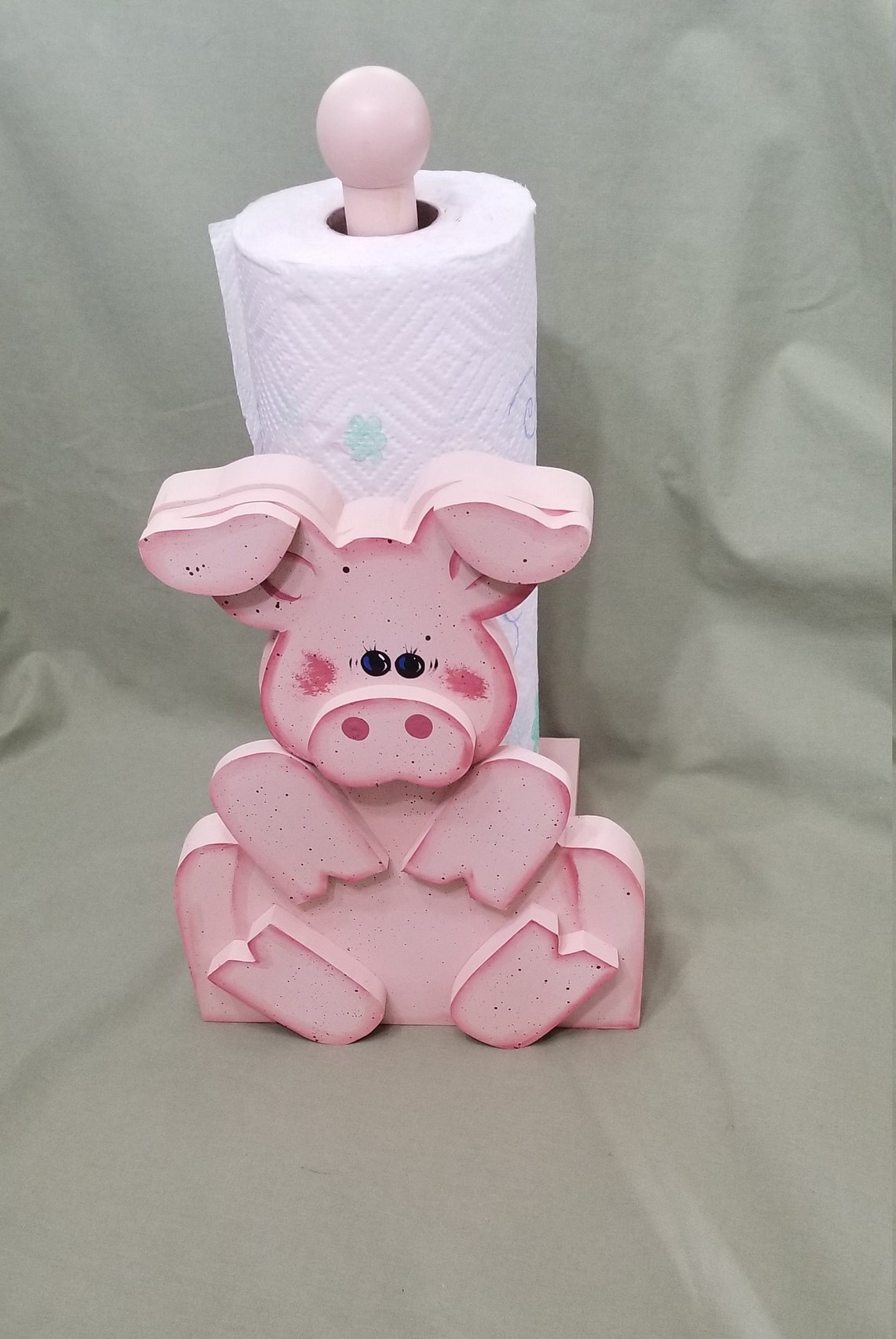 Pig Paper plate and Napkin Paper Towel Holder | Etsy