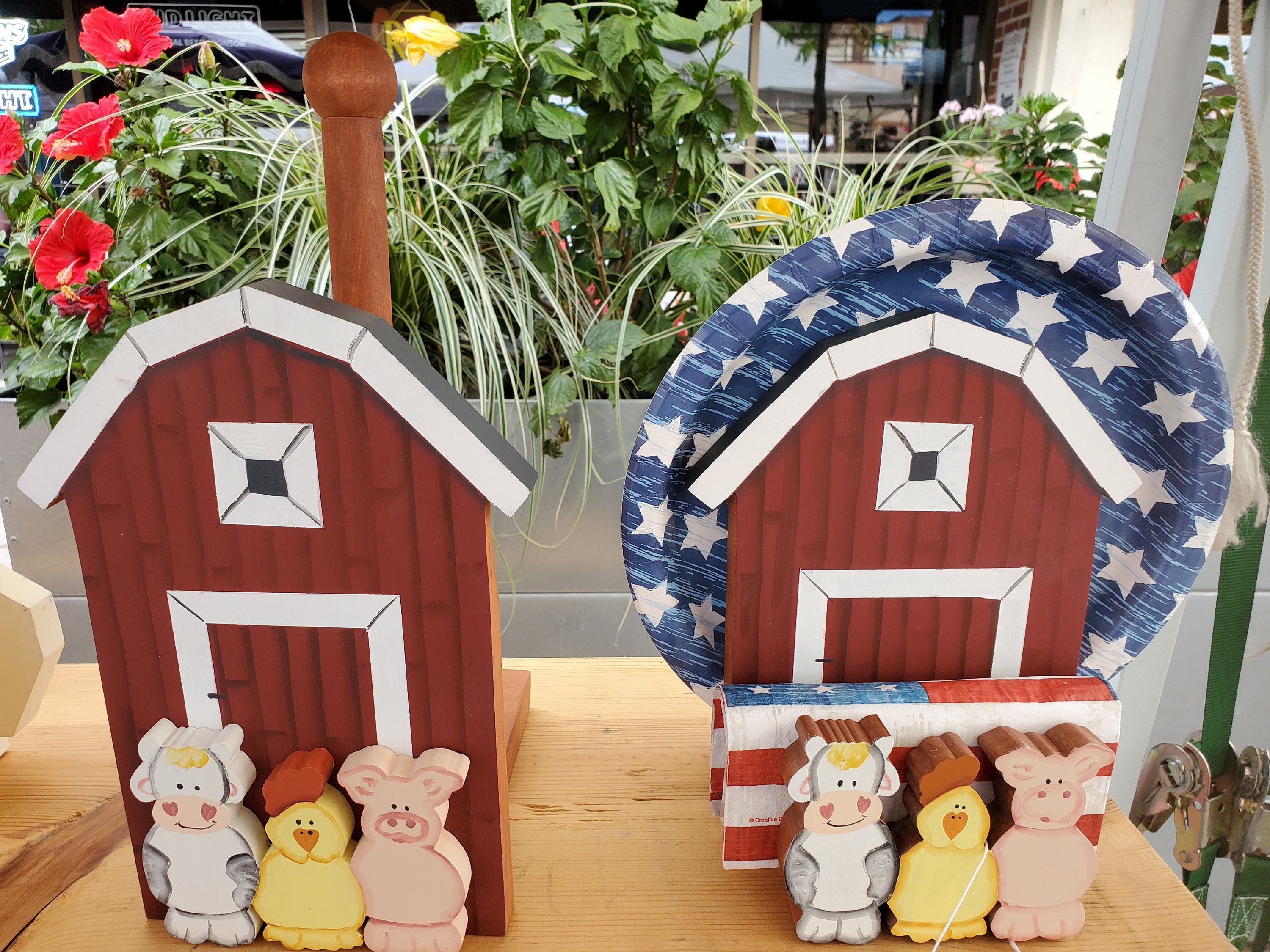 Barn Paper Plate and Napkin + Paper Towel Holder Set - Etsy