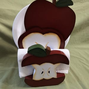 Apple Napkin and Plate + Paper Towel Set - Etsy