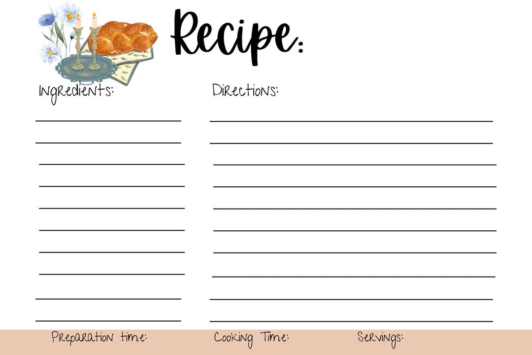 Biblical Holy Days Recipe Cards - Etsy