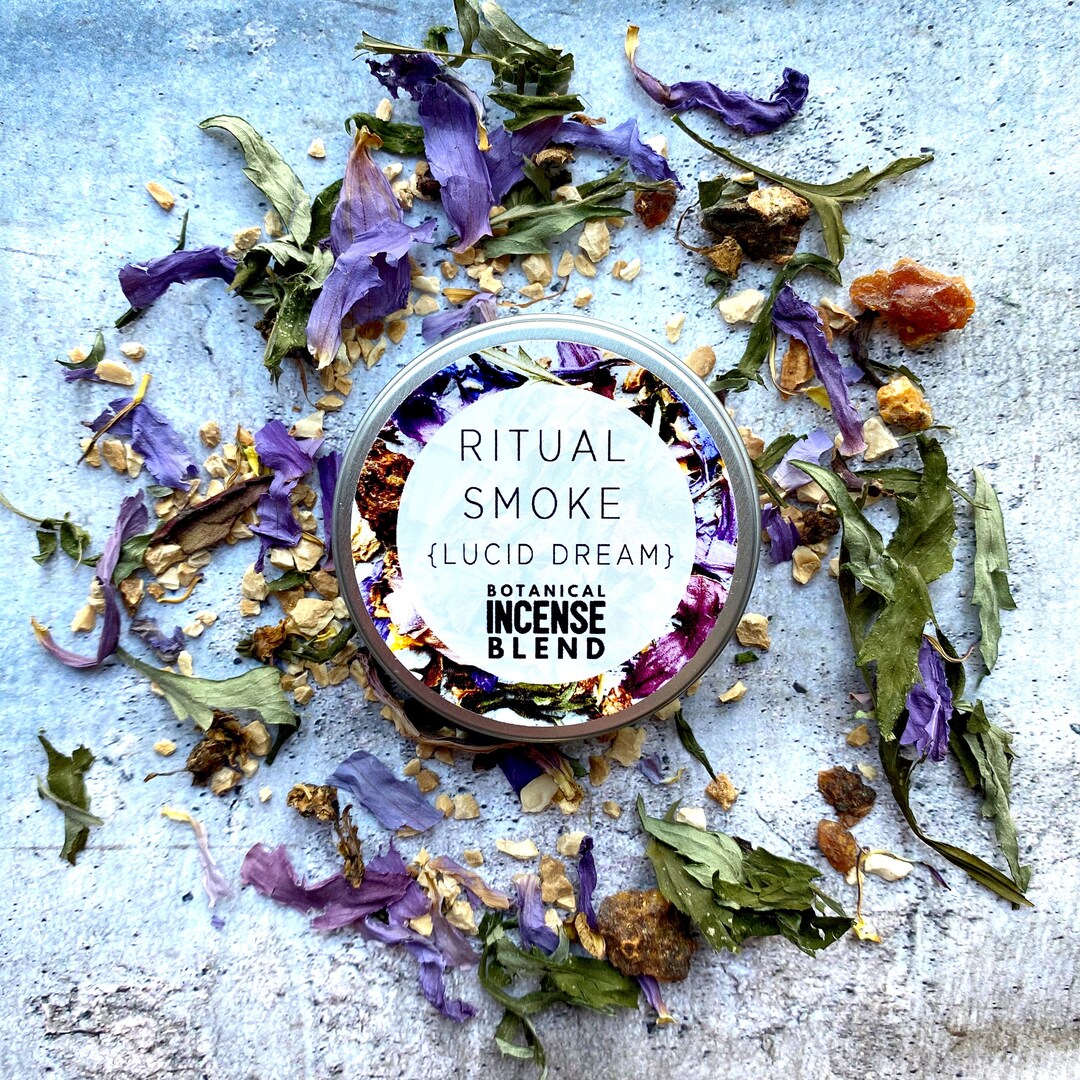 Incense Lucid Dream Moon Ritual All Natural Loose Herbal Resin Smoke ...