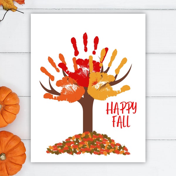 Handprint Tree - Etsy