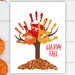 Fall Handprint Craft, Tree Handprint Craft, Fall Handprints, Handprint ...