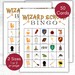 Magic School Bingo, Wizard School Bingo, Wizard Party Game, Halloween ...